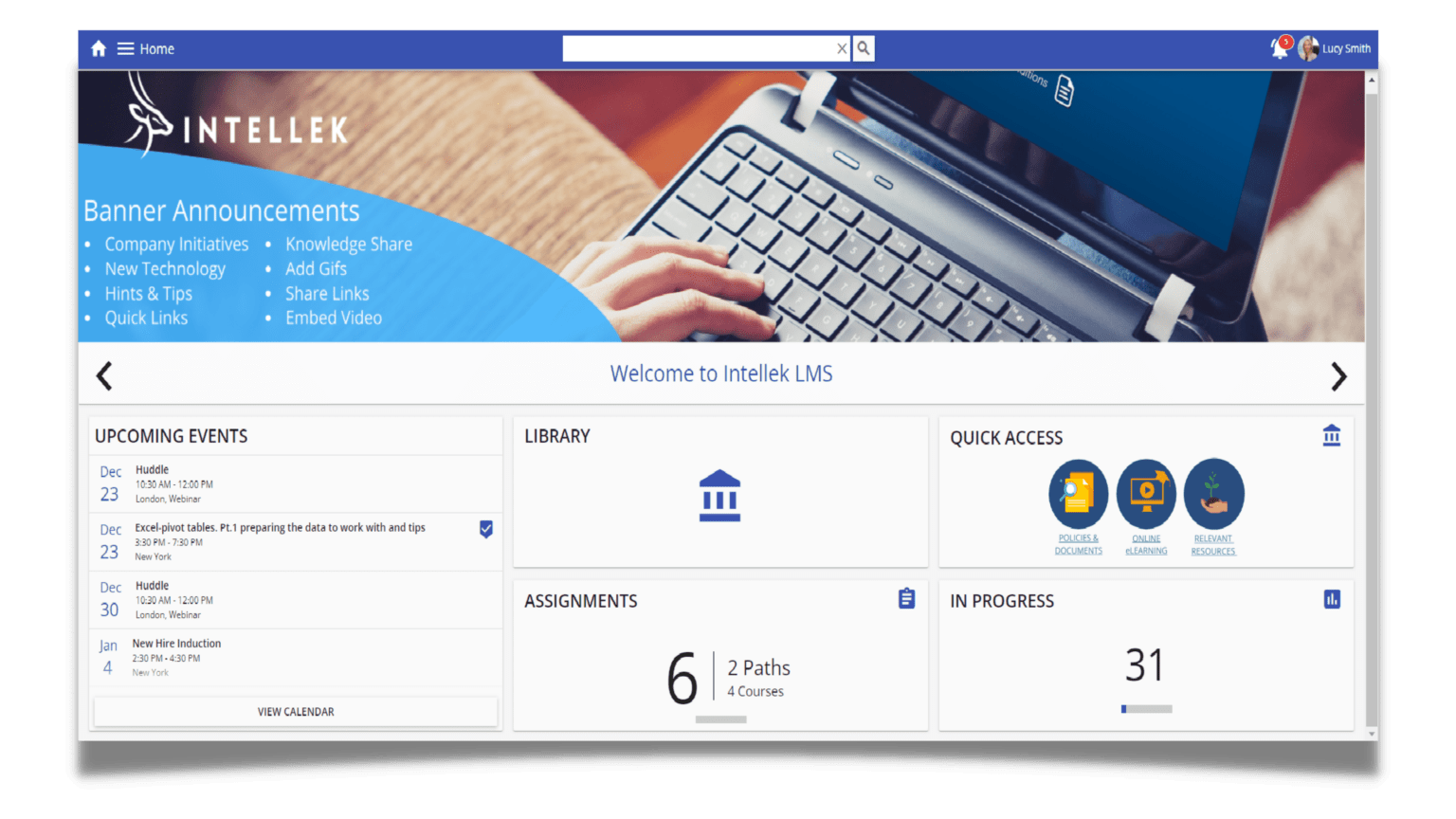 How to use LMS Banners to Boost LMS Communications • Intellek